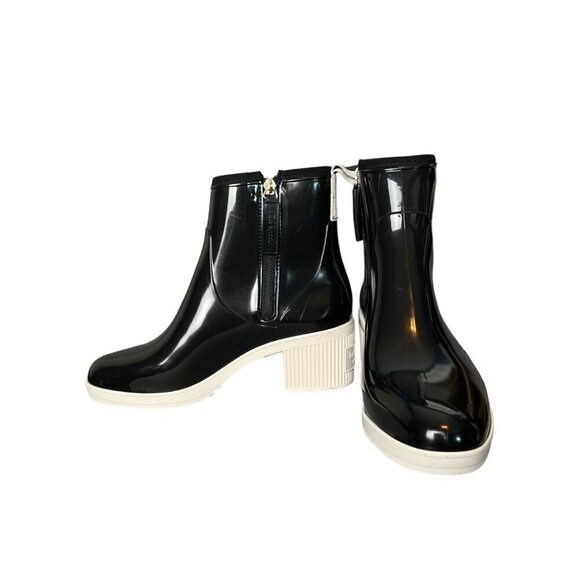 kate spade | Shoes | Kate Spade Womens 8 Puddle Rain Boots Black White ...